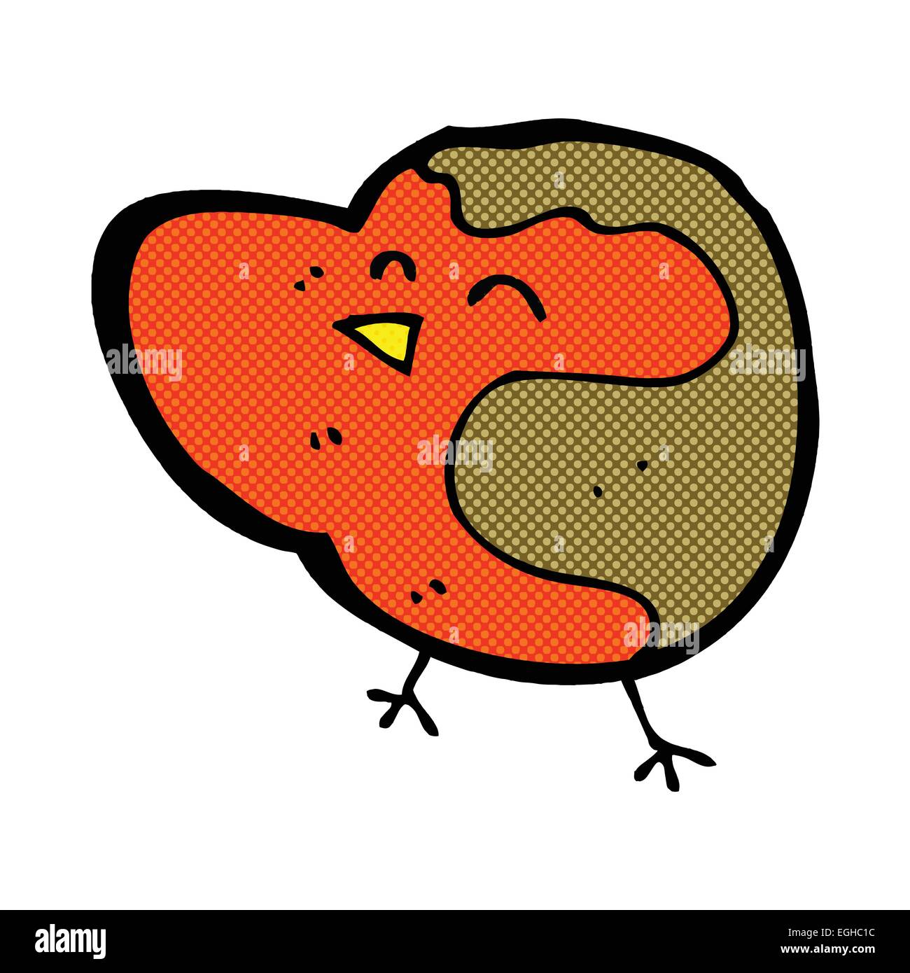 retro comic book style cartoon robin Stock Vector Image & Art - Alamy