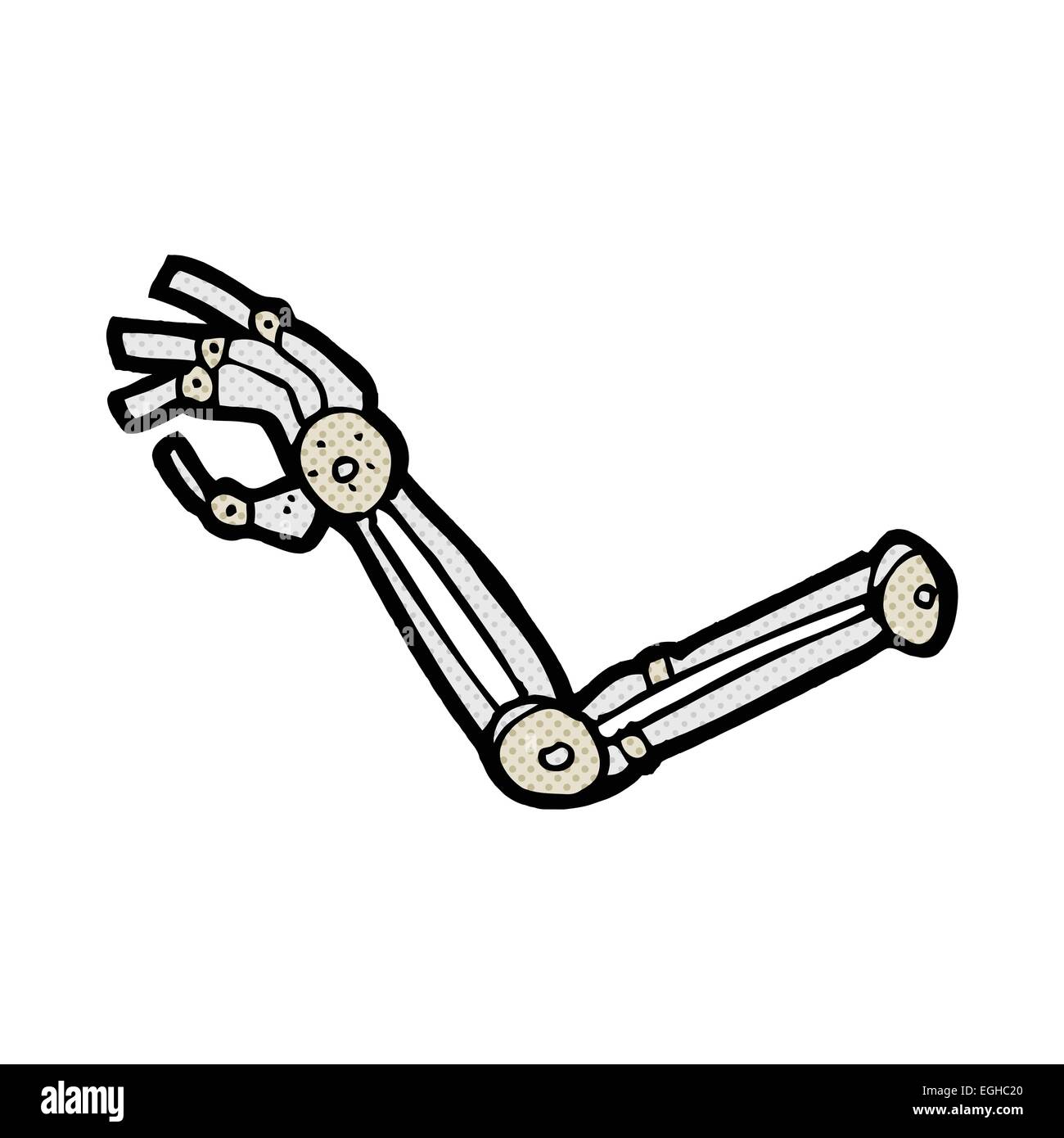 retro comic book style cartoon robot arm Stock Vector Image & Art - Alamy