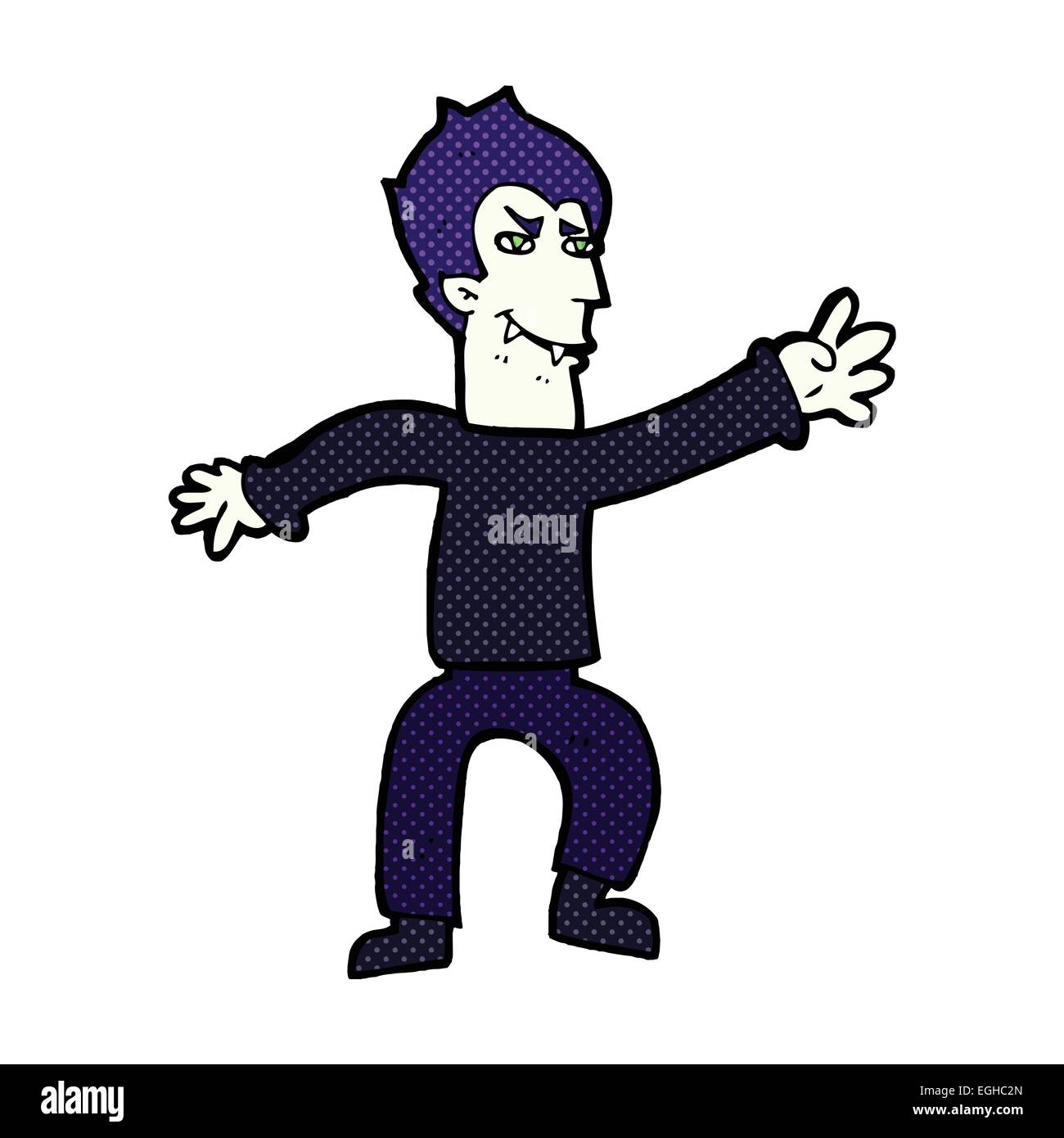 retro comic book style cartoon vampire man Stock Vector Image & Art - Alamy