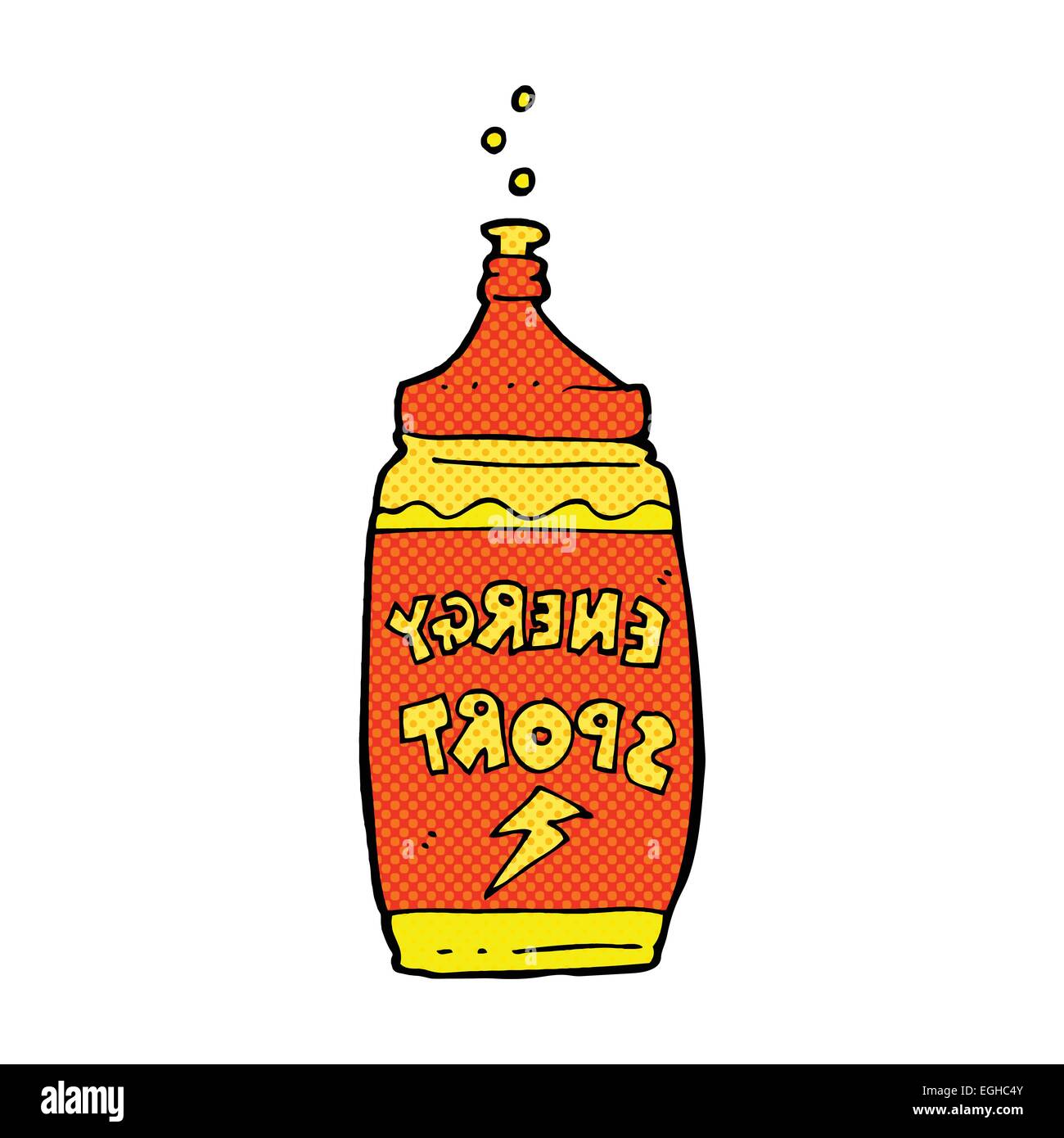 retro comic book style cartoon energy drink Stock Vector Image & Art ...