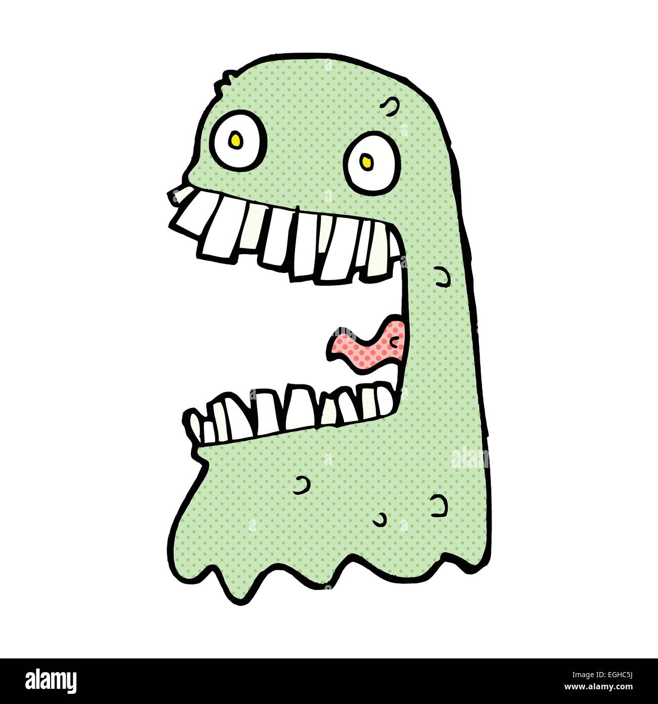 retro comic book style cartoon gross ghost Stock Vector Image & Art - Alamy