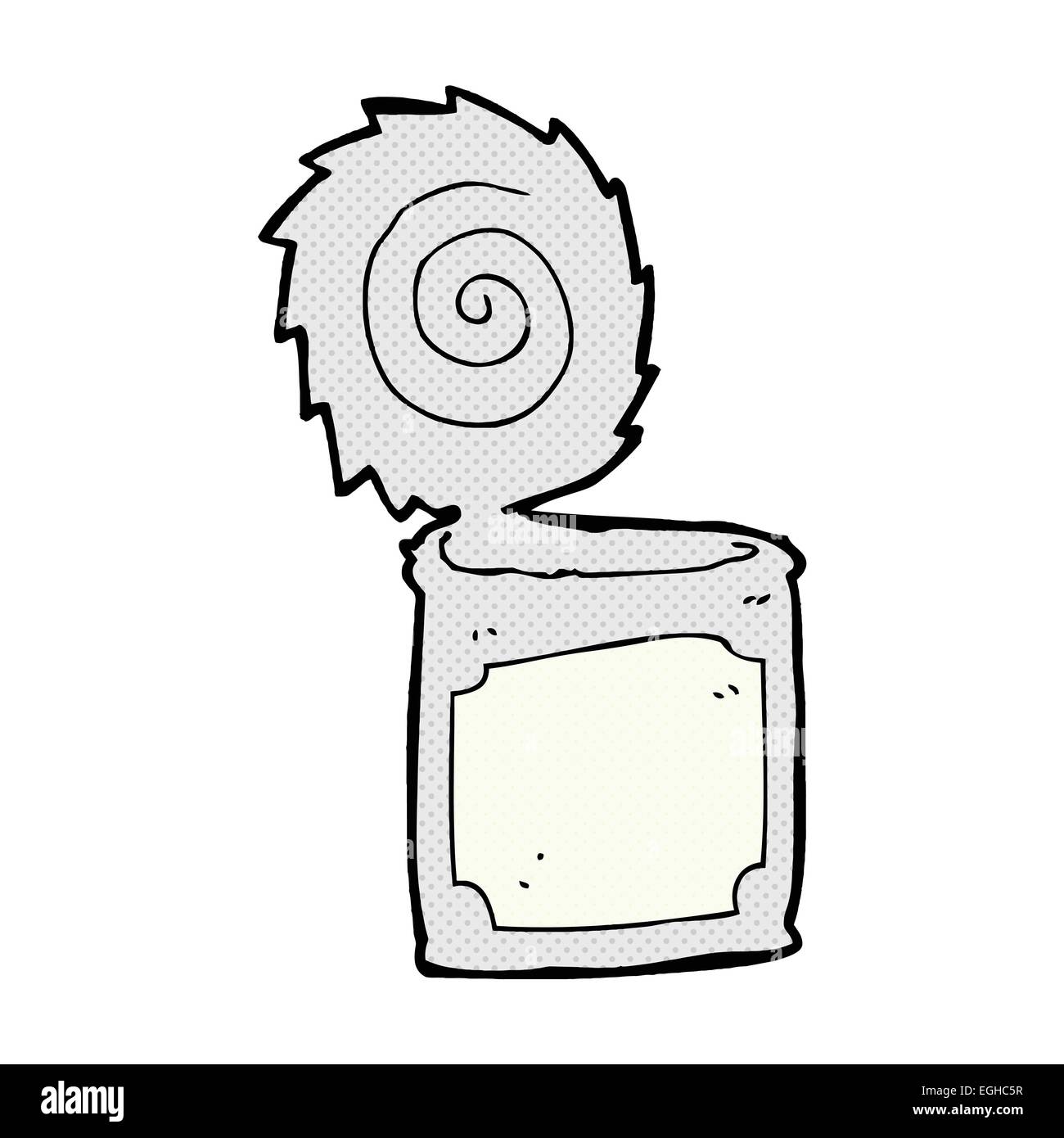 retro comic book style cartoon open tin can Stock Vector Image & Art ...