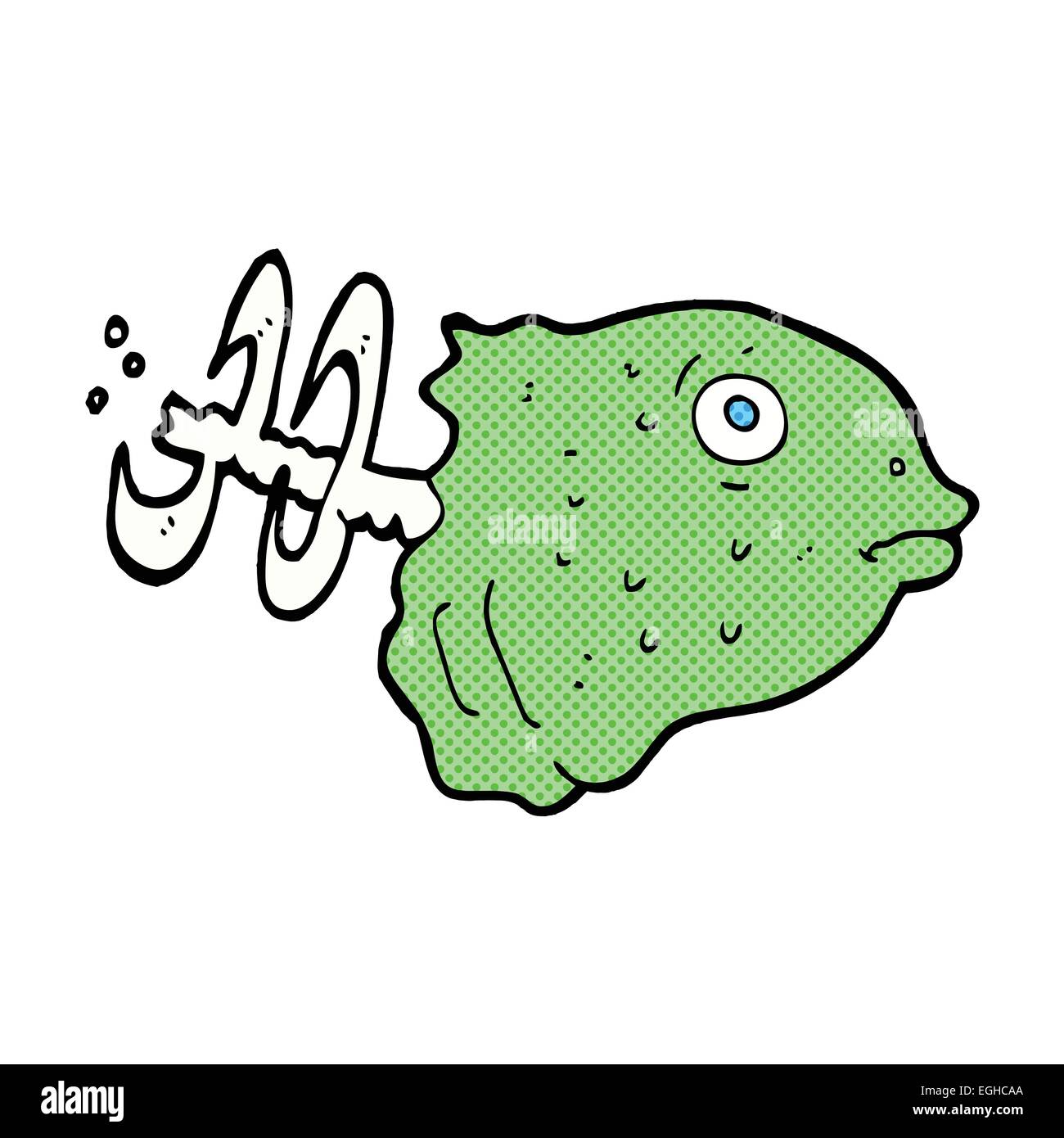 retro comic book style cartoon fish head Stock Vector Image & Art - Alamy