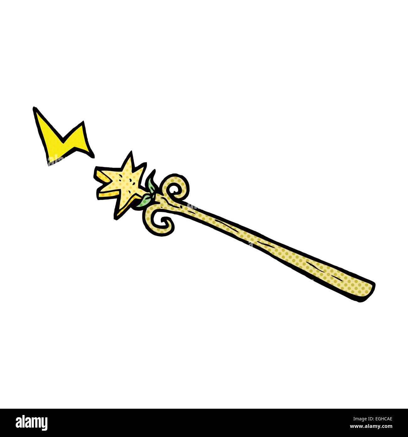 retro comic book style cartoon magic wand Stock Vector Image & Art - Alamy