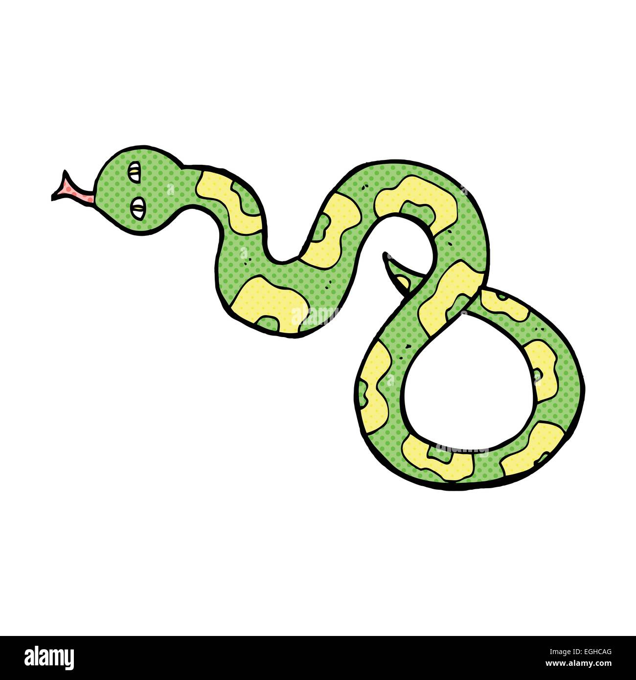 retro comic book style cartoon snake Stock Vector Image & Art - Alamy