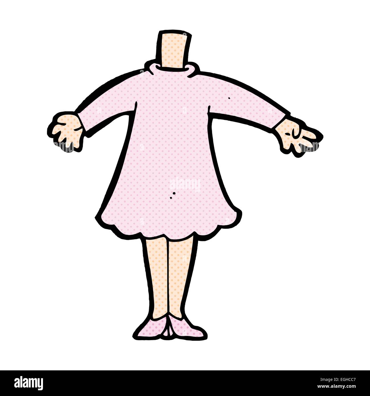 retro comic book style cartoon female body Stock Vector Image & Art - Alamy