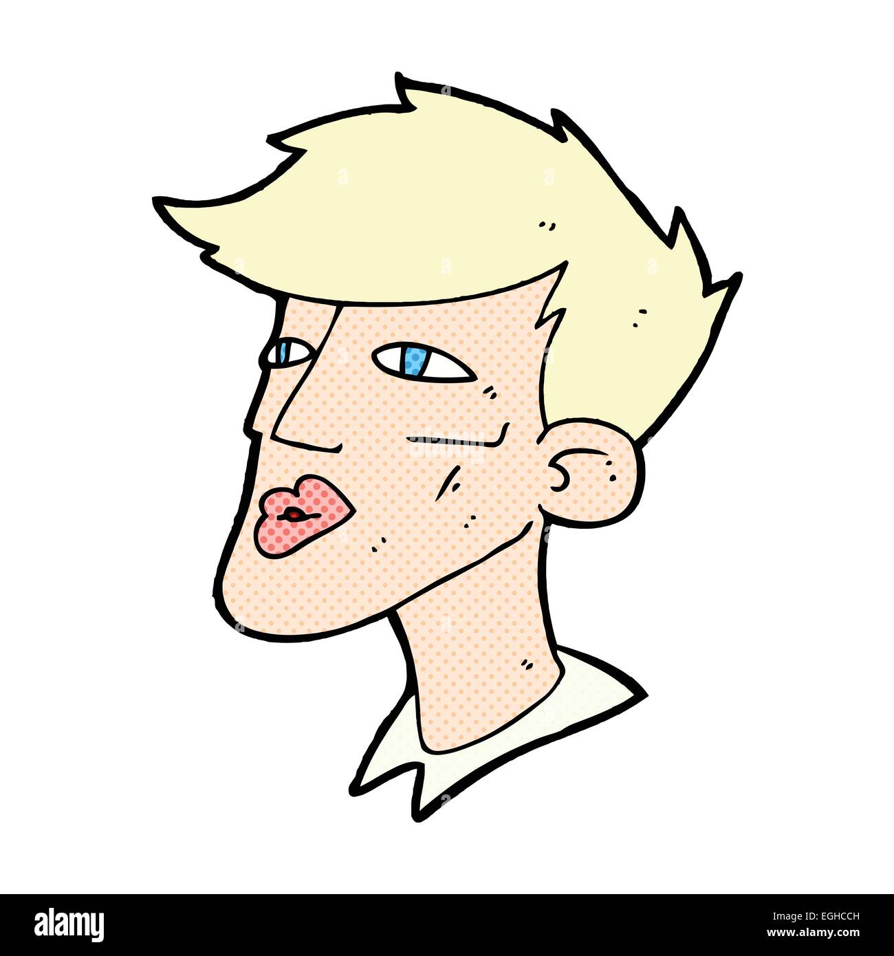 retro comic book style cartoon male model guy Stock Vector Image & Art ...