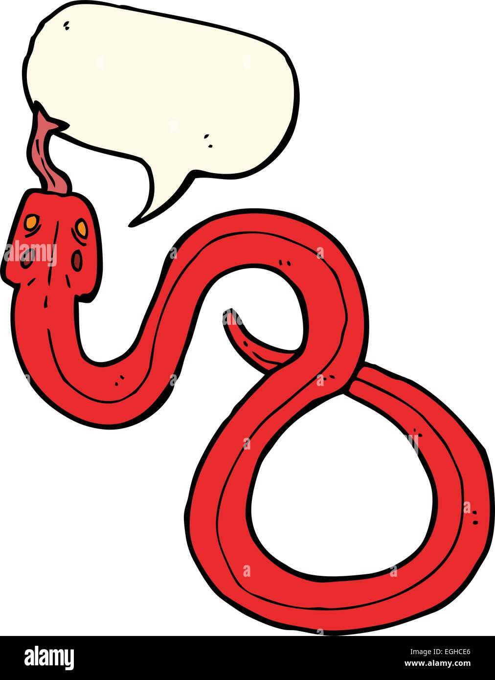 cartoon snake with speech bubble Stock Vector Image & Art - Alamy