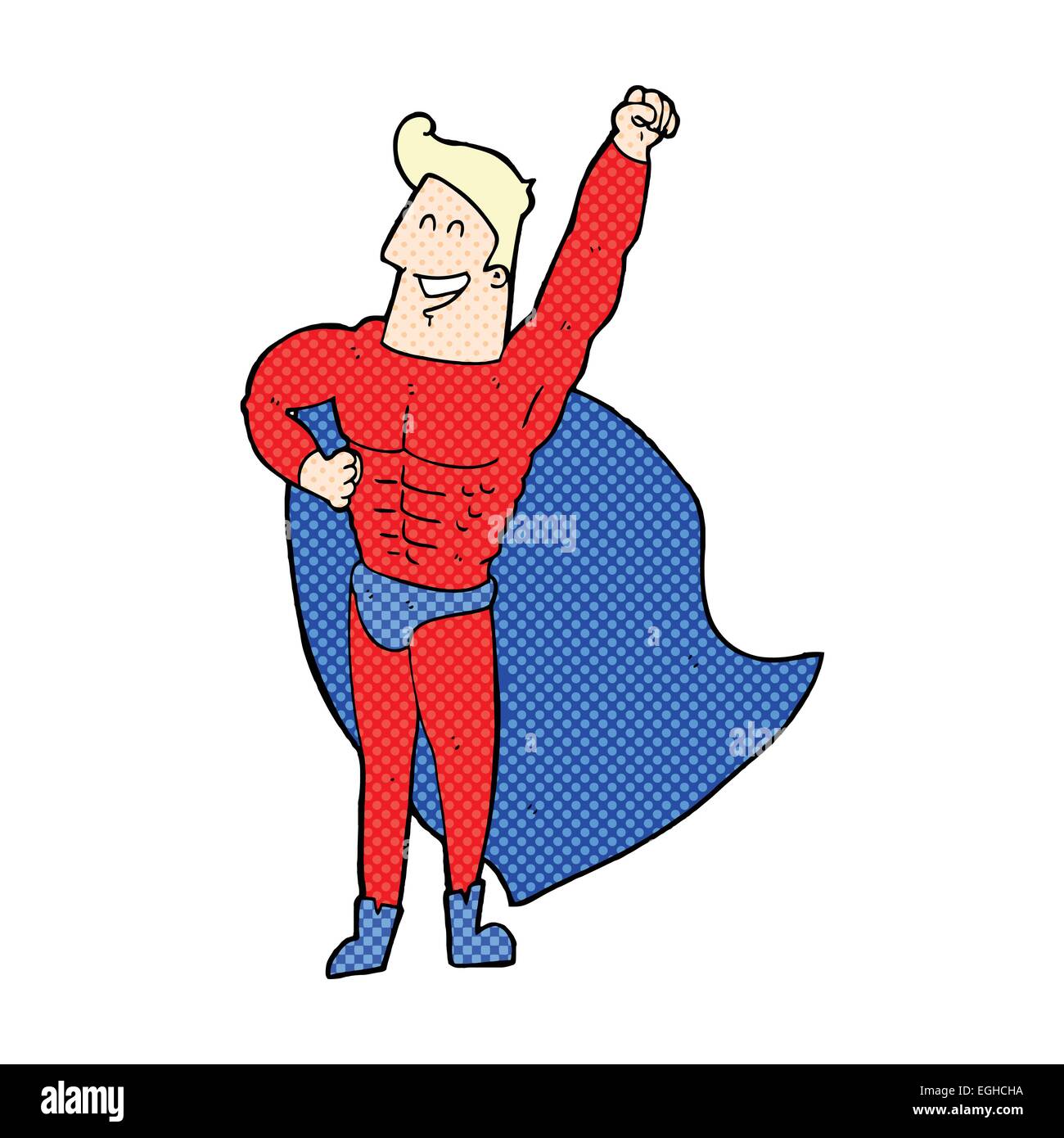 retro comic book style cartoon superhero Stock Vector Image & Art - Alamy