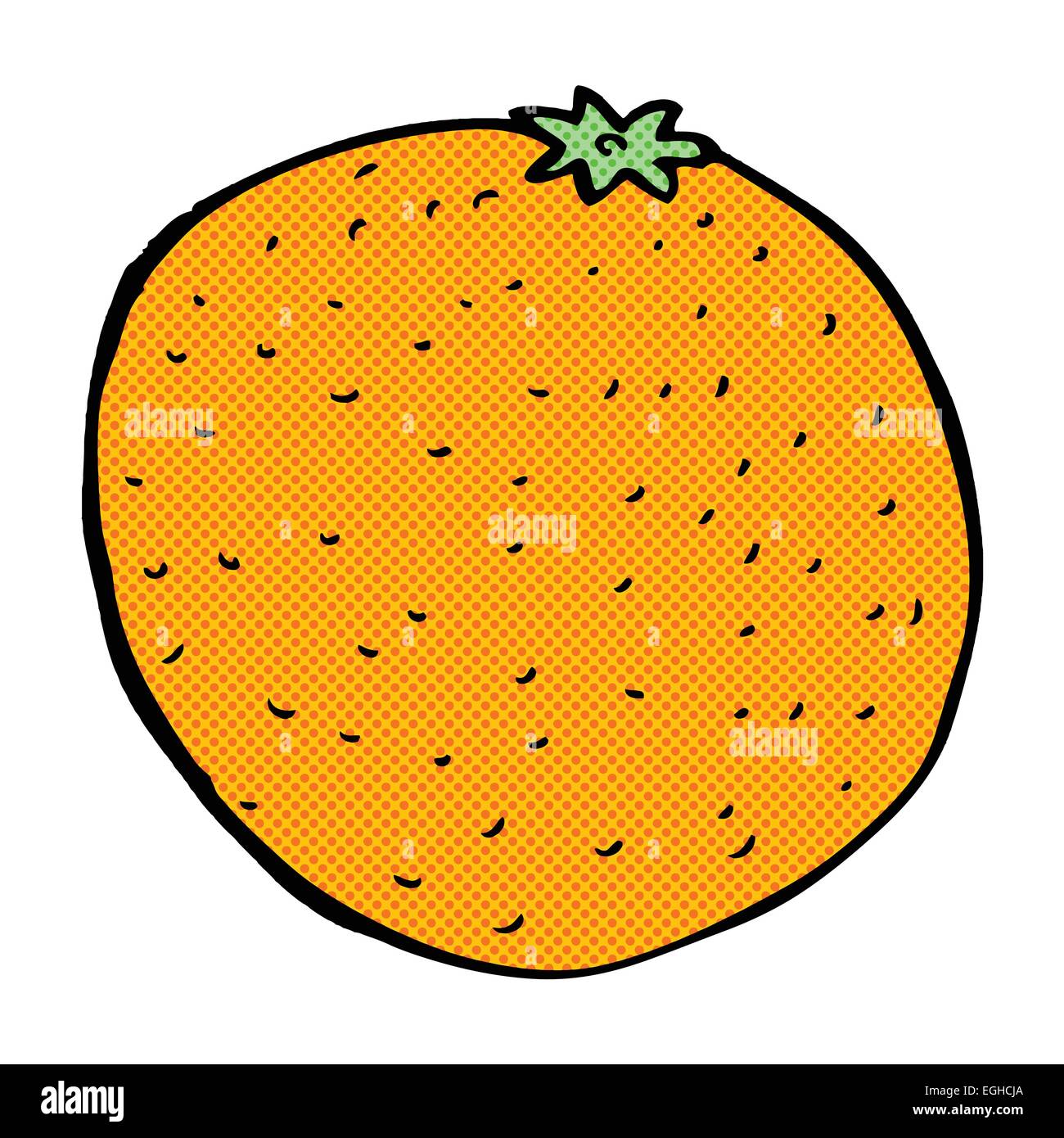 retro comic book style cartoon orange Stock Vector Image & Art - Alamy