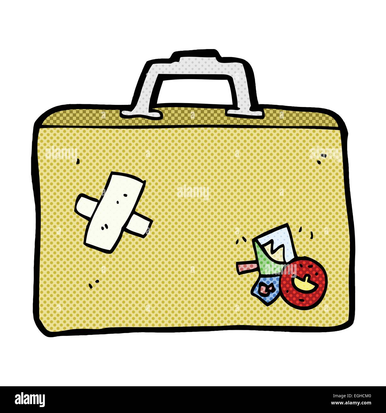 retro comic book style cartoon luggage Stock Vector Image & Art - Alamy