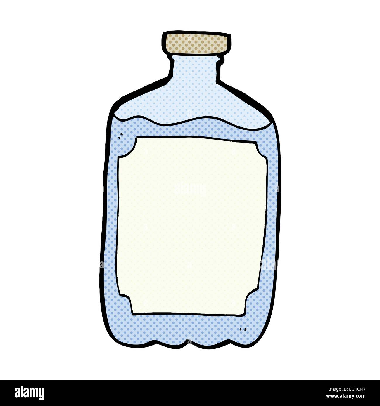 retro comic book style cartoon water bottle Stock Vector Image & Art ...