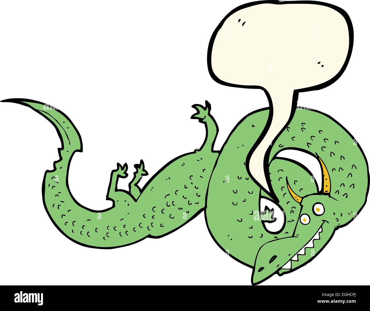 cartoon chinese dragon with speech bubble Stock Vector Image & Art - Alamy