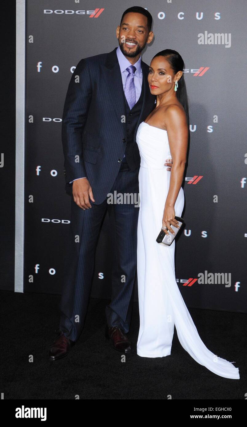 Los Angeles, CA, USA. 24th Feb, 2015. Jada Pinkett Smith, Will Smith at ...