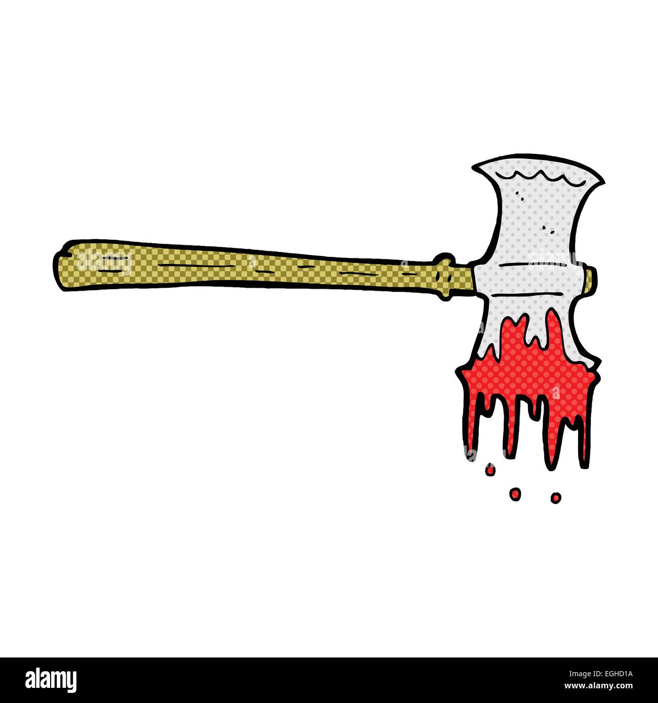 retro comic book style cartoon bloody axe Stock Vector Image & Art - Alamy