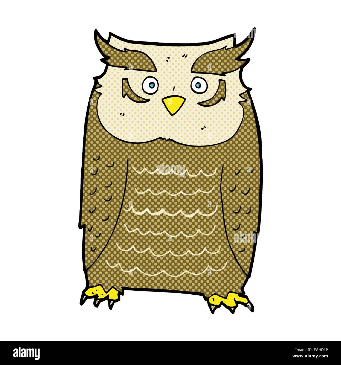retro comic book style cartoon owl Stock Vector Image & Art - Alamy