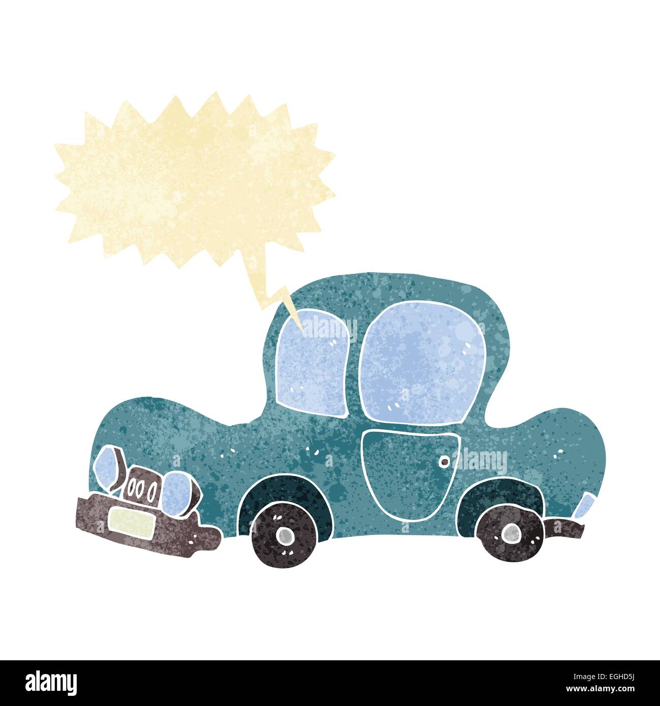 cartoon car with speech bubble Stock Vector Image & Art - Alamy