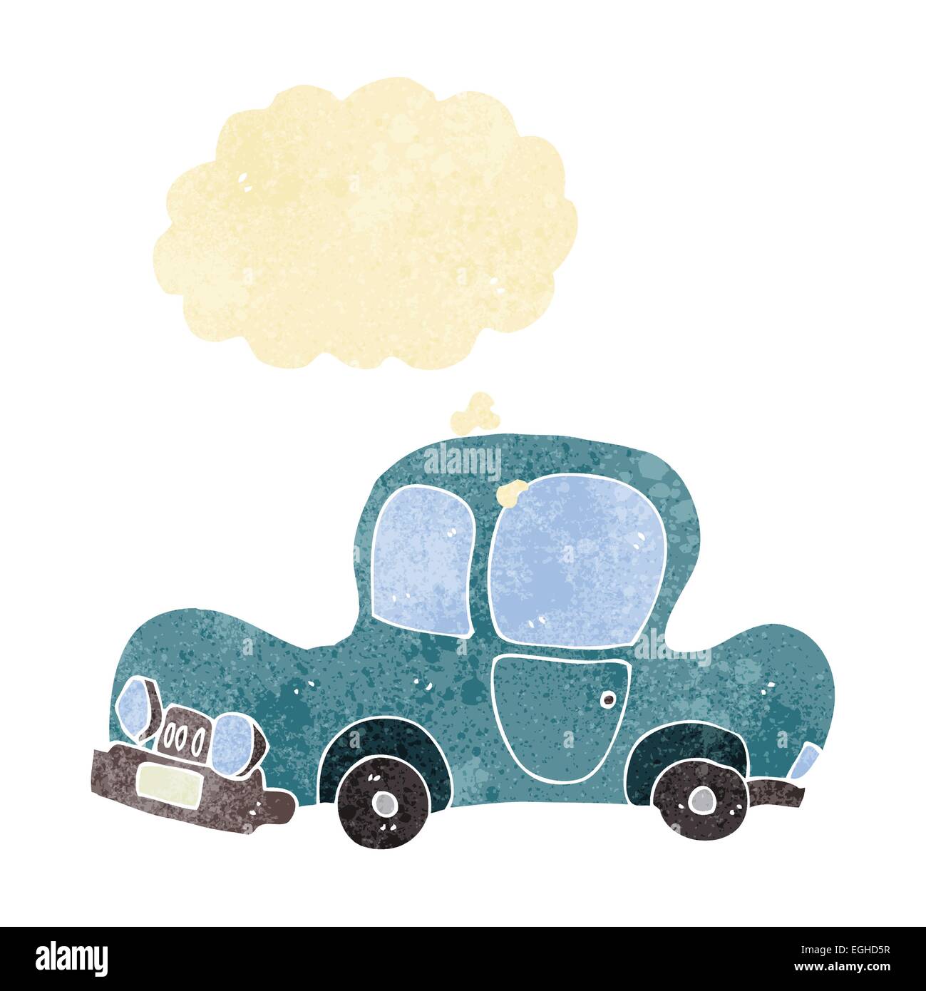 cartoon car with thought bubble Stock Vector Image & Art - Alamy