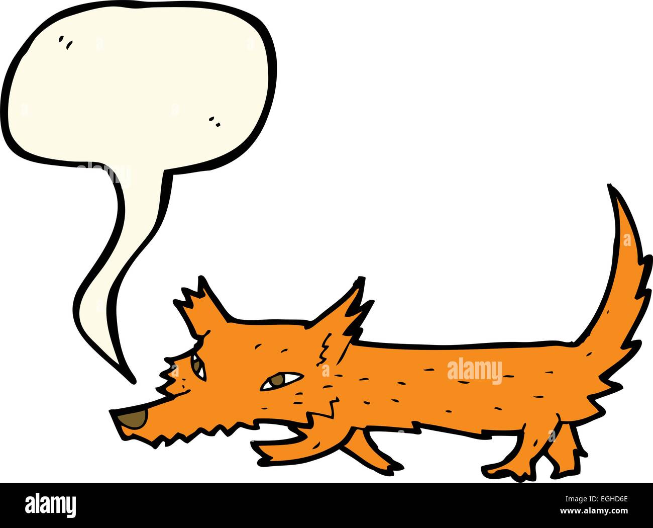 Cartoon illustration fox talking Stock Vector Images - Alamy