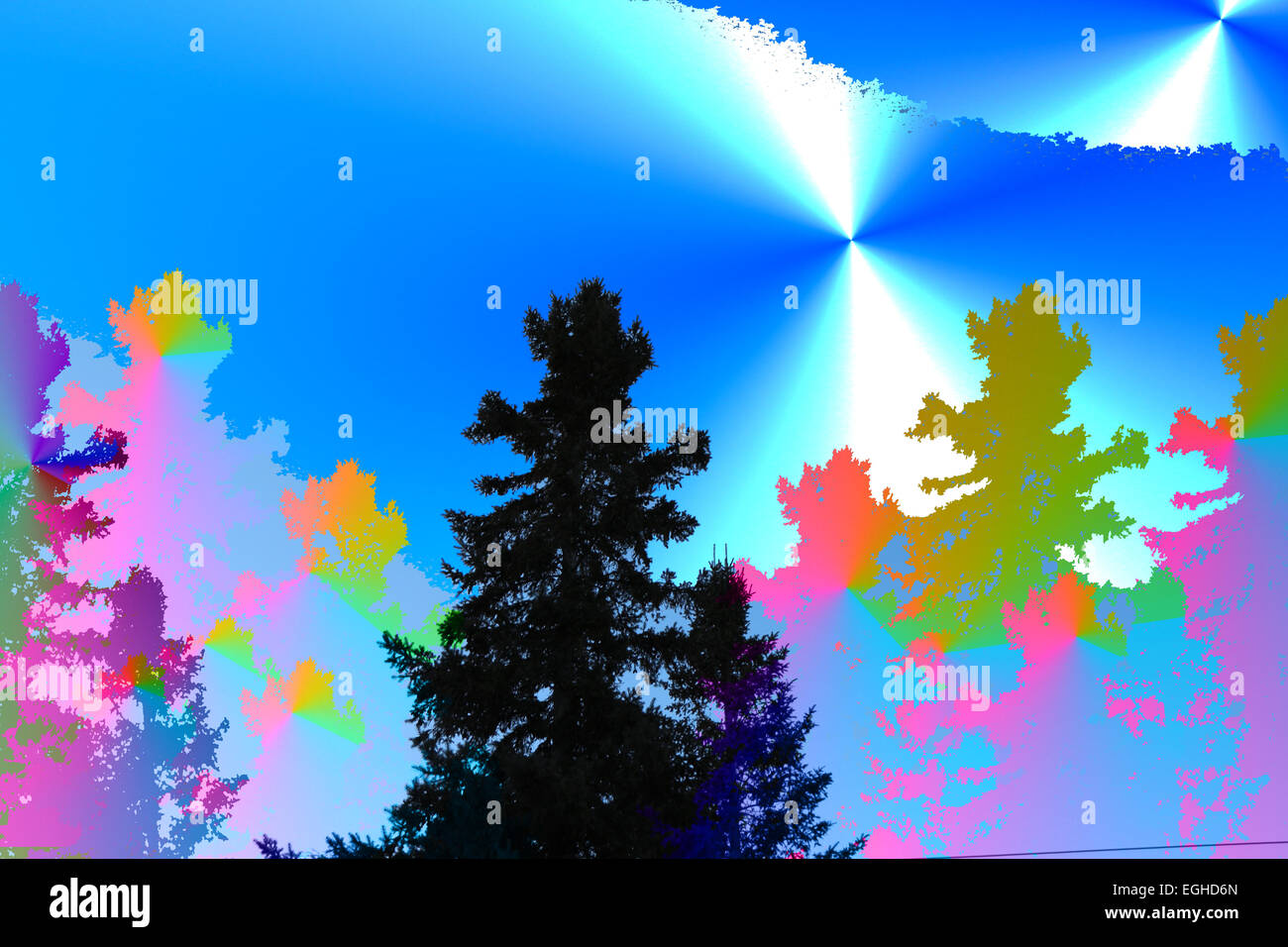 abstract trees architectural detail background trees blue color image ...