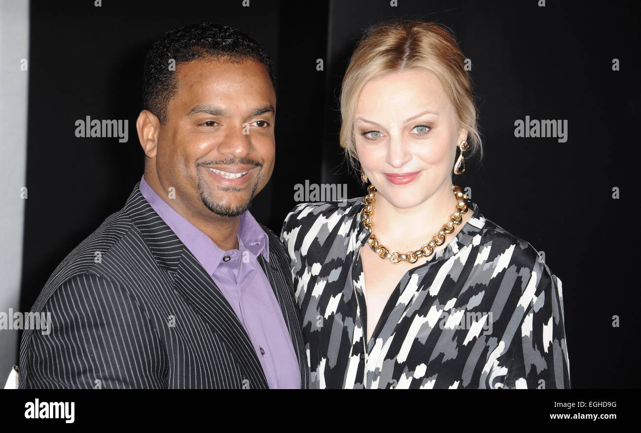 Los Angeles, California, USA. 24th Feb, 2015. Alfonso Ribeiro, Wife ...