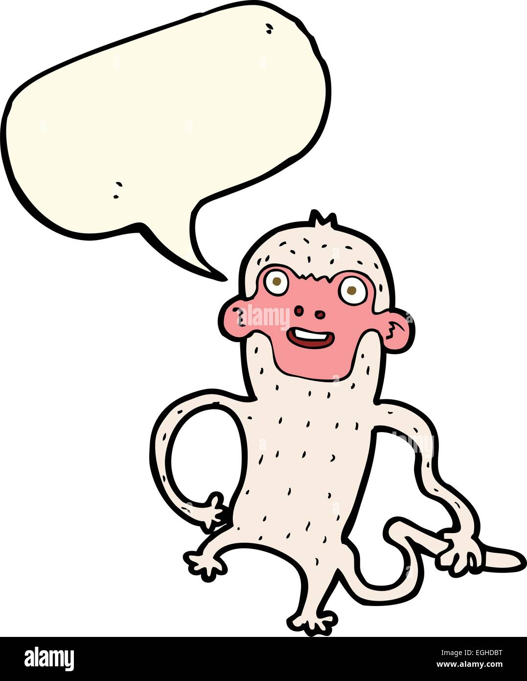 Cartoon illustration monkey talking hi-res stock photography and images ...