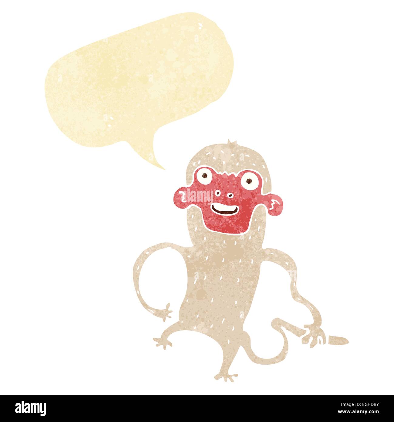 Cartoon illustration monkey talking hi-res stock photography and images ...