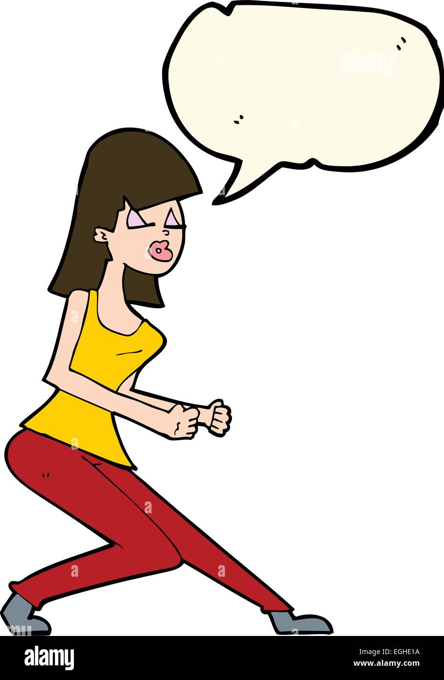 Cartoon crazy dancing girl hi-res stock photography and images - Alamy