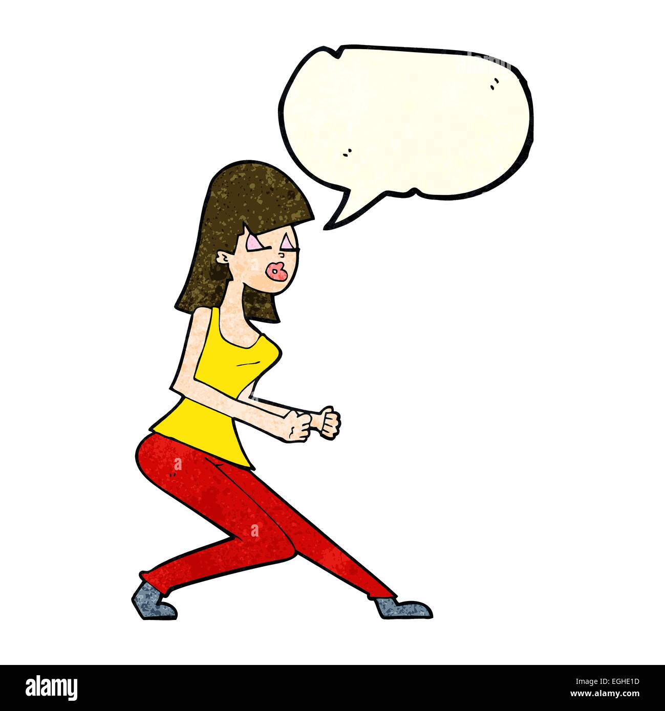 Cartoon crazy dancing girl hi-res stock photography and images - Alamy