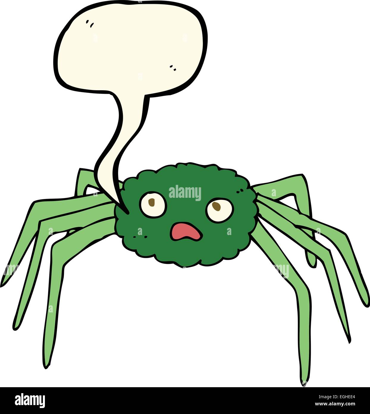cartoon spider with speech bubble Stock Vector Image & Art - Alamy