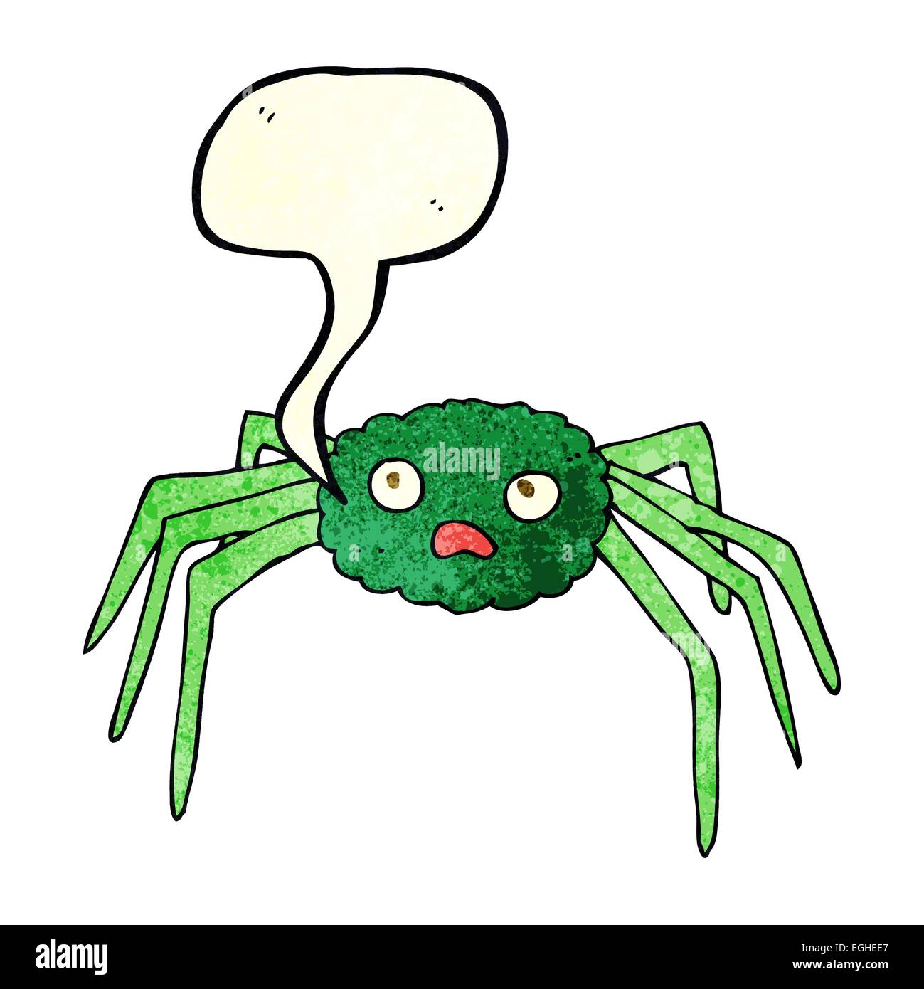 cartoon spider with speech bubble Stock Vector Image & Art - Alamy