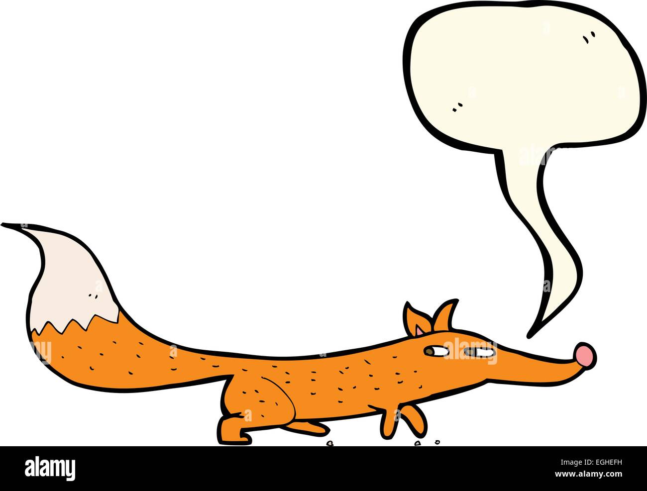 Cartoon illustration fox talking hi-res stock photography and images ...