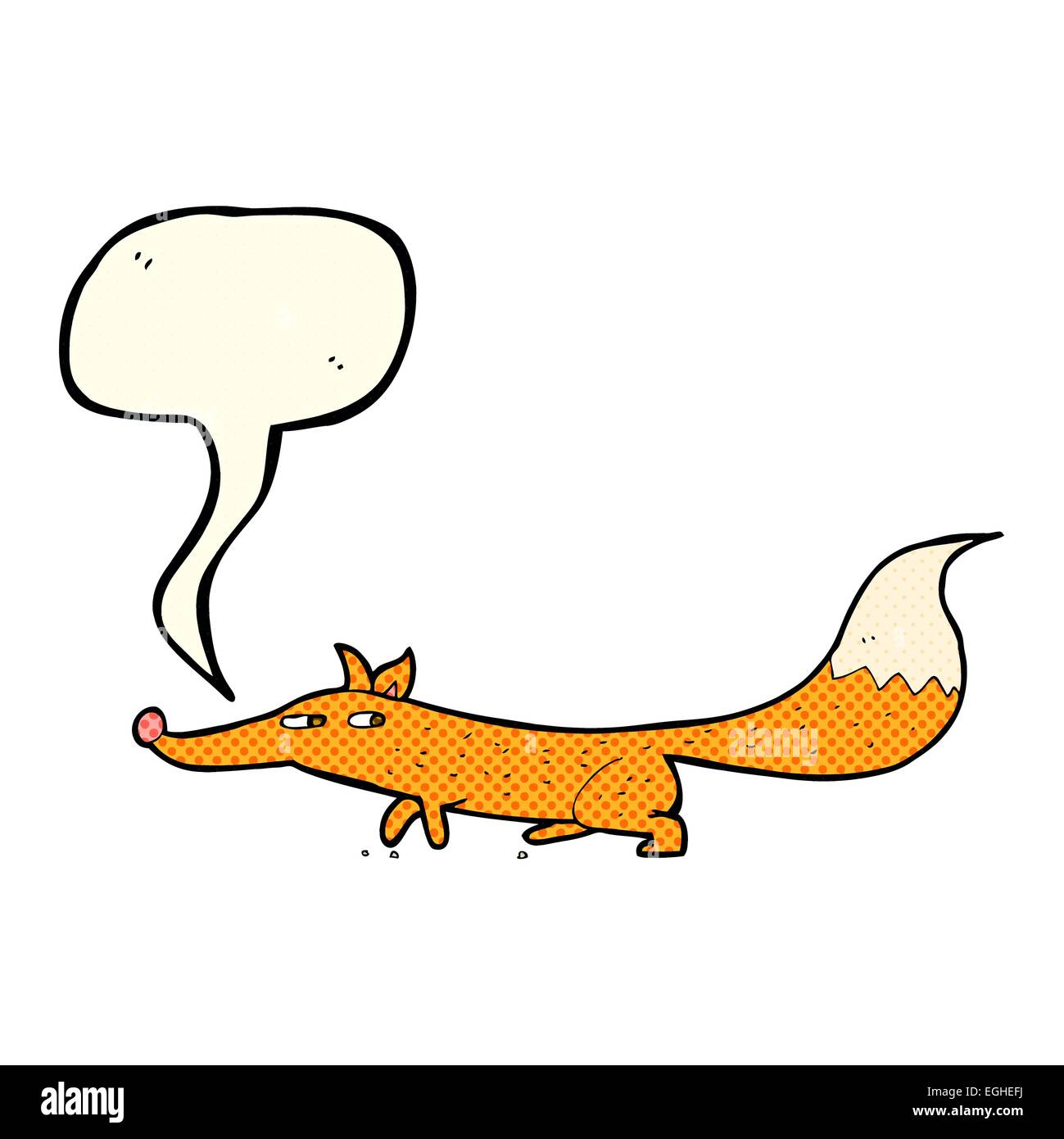 Cartoon illustration fox talking hi-res stock photography and images ...