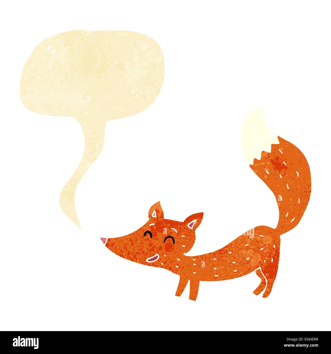 Cartoon illustration fox talking hi-res stock photography and images ...