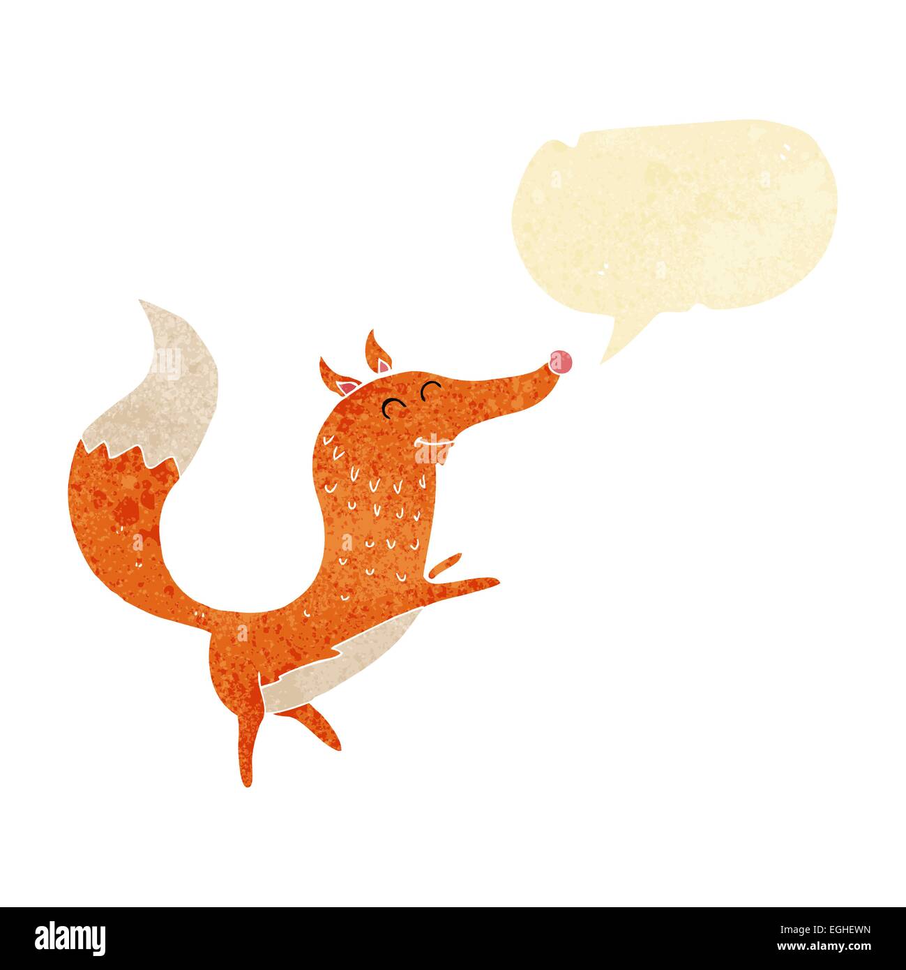 Cartoon illustration fox talking hi-res stock photography and images ...