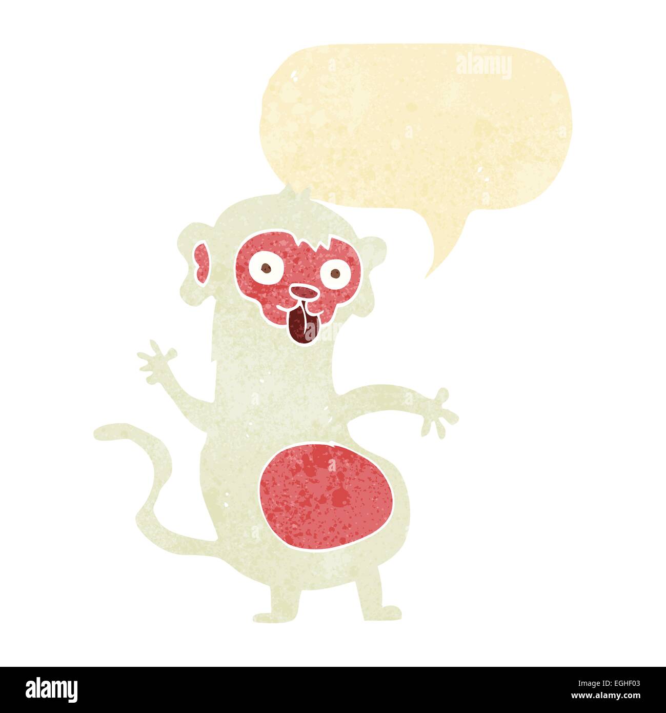 funny cartoon monkey with speech bubble Stock Vector Image & Art - Alamy