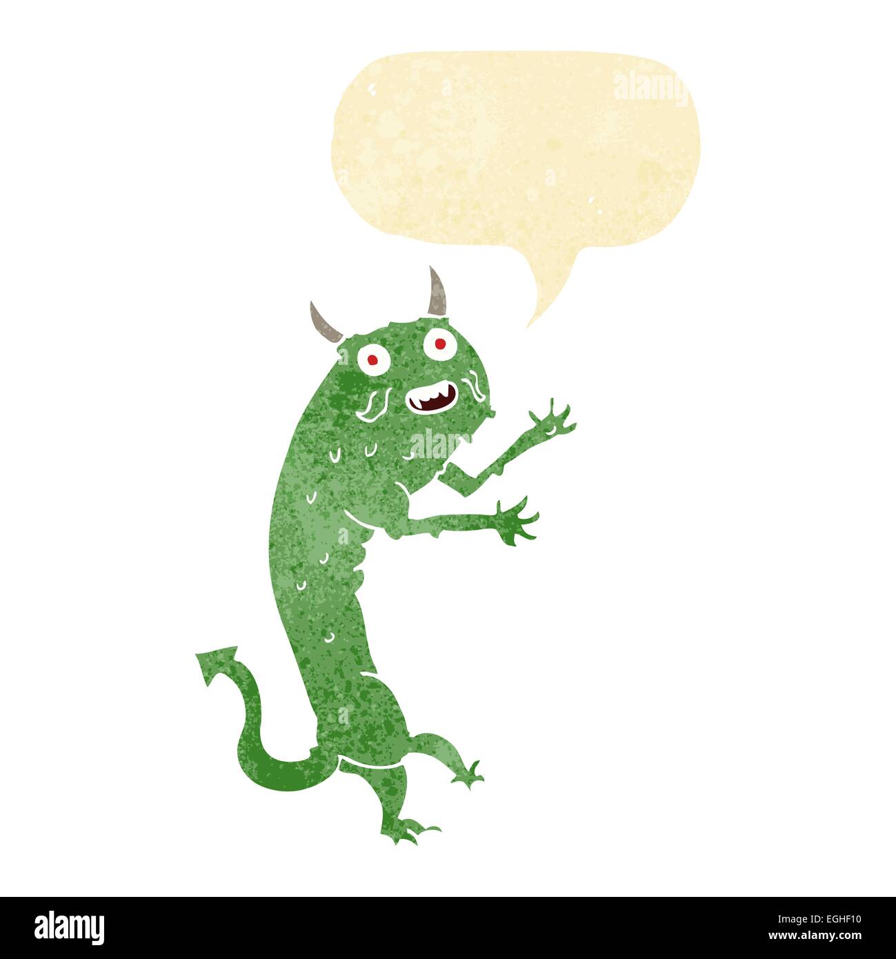 cartoon devil with speech bubble Stock Vector Image & Art - Alamy