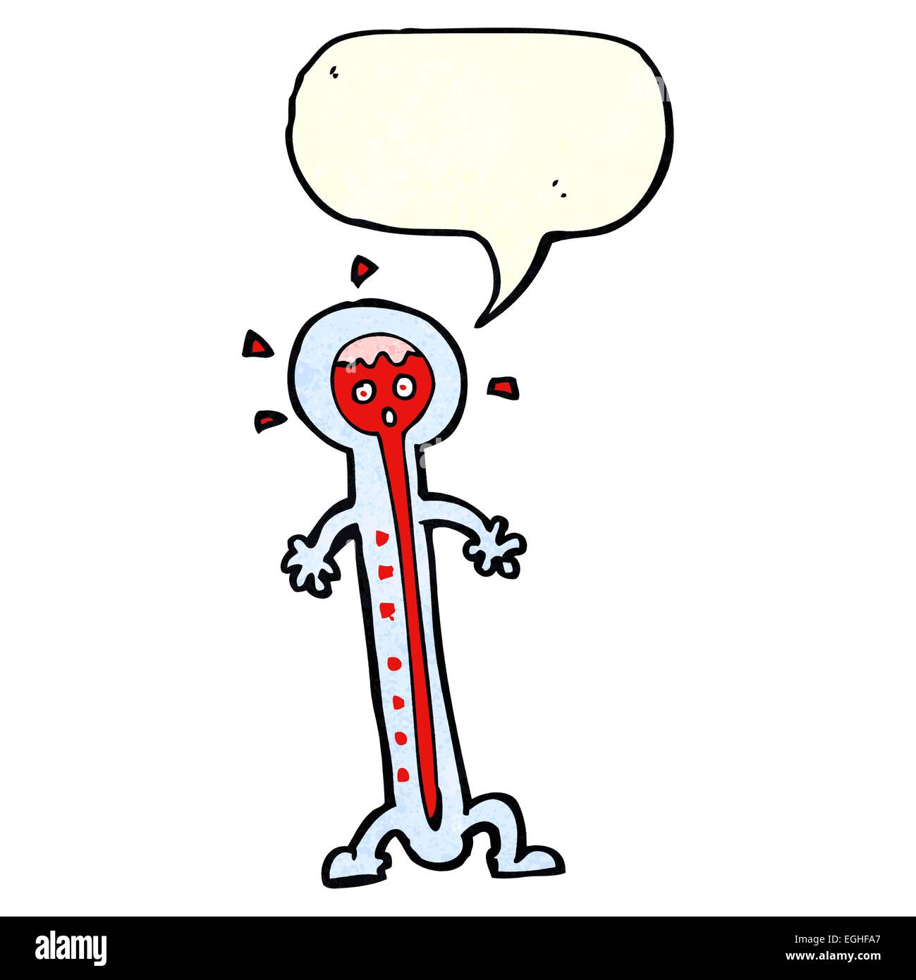 cartoon hot thermometer with speech bubble Stock Vector Image & Art - Alamy