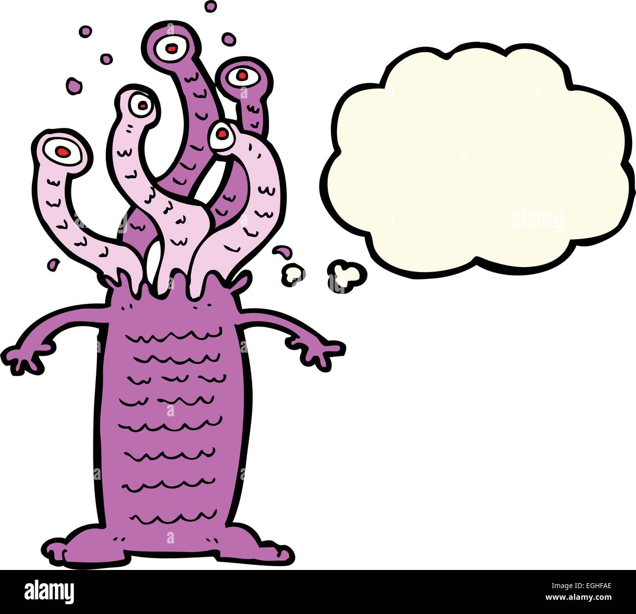 Cartoon monster thought bubble hi-res stock photography and images - Alamy