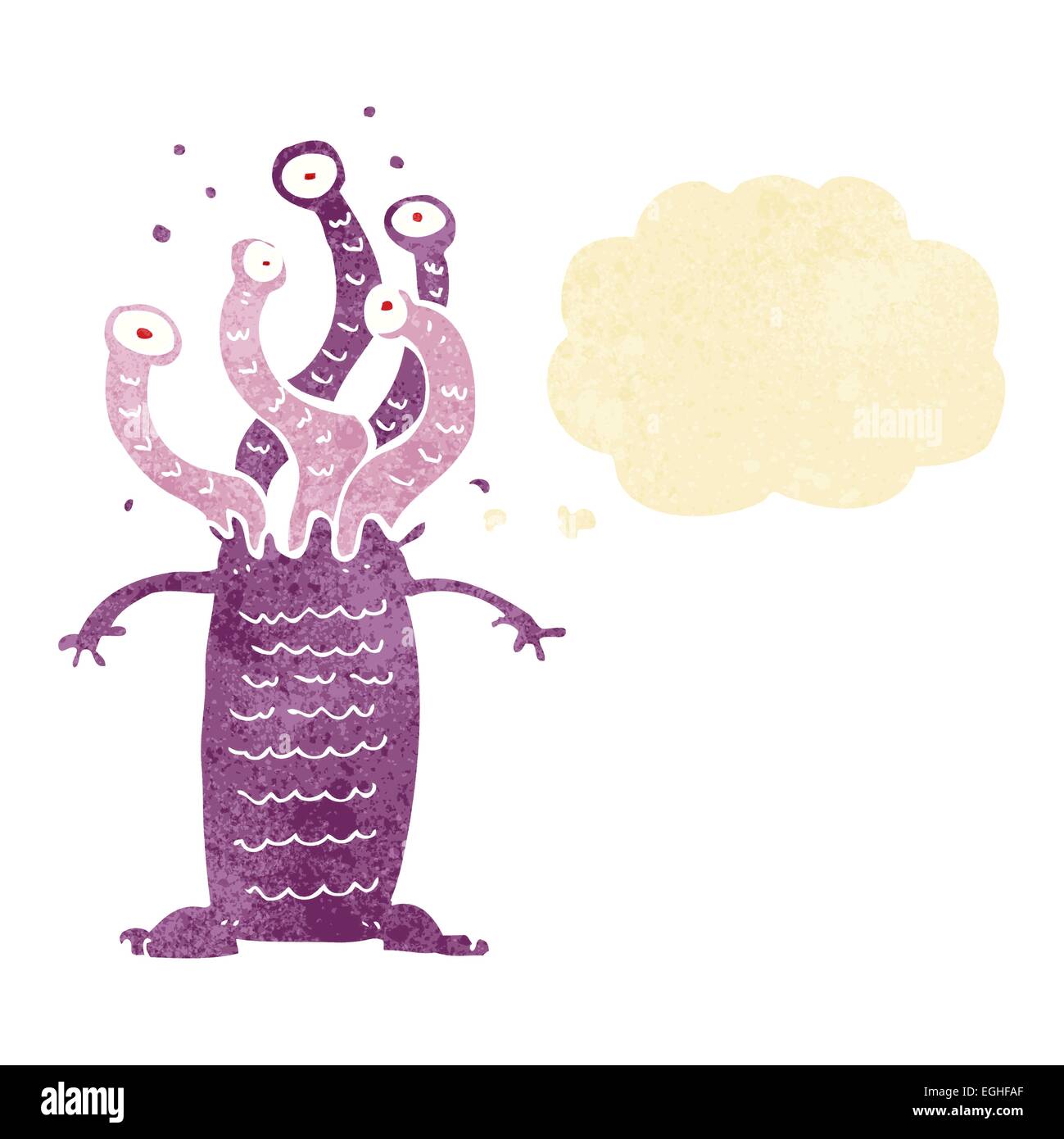 Cartoon monster thought bubble Stock Vector Images - Alamy