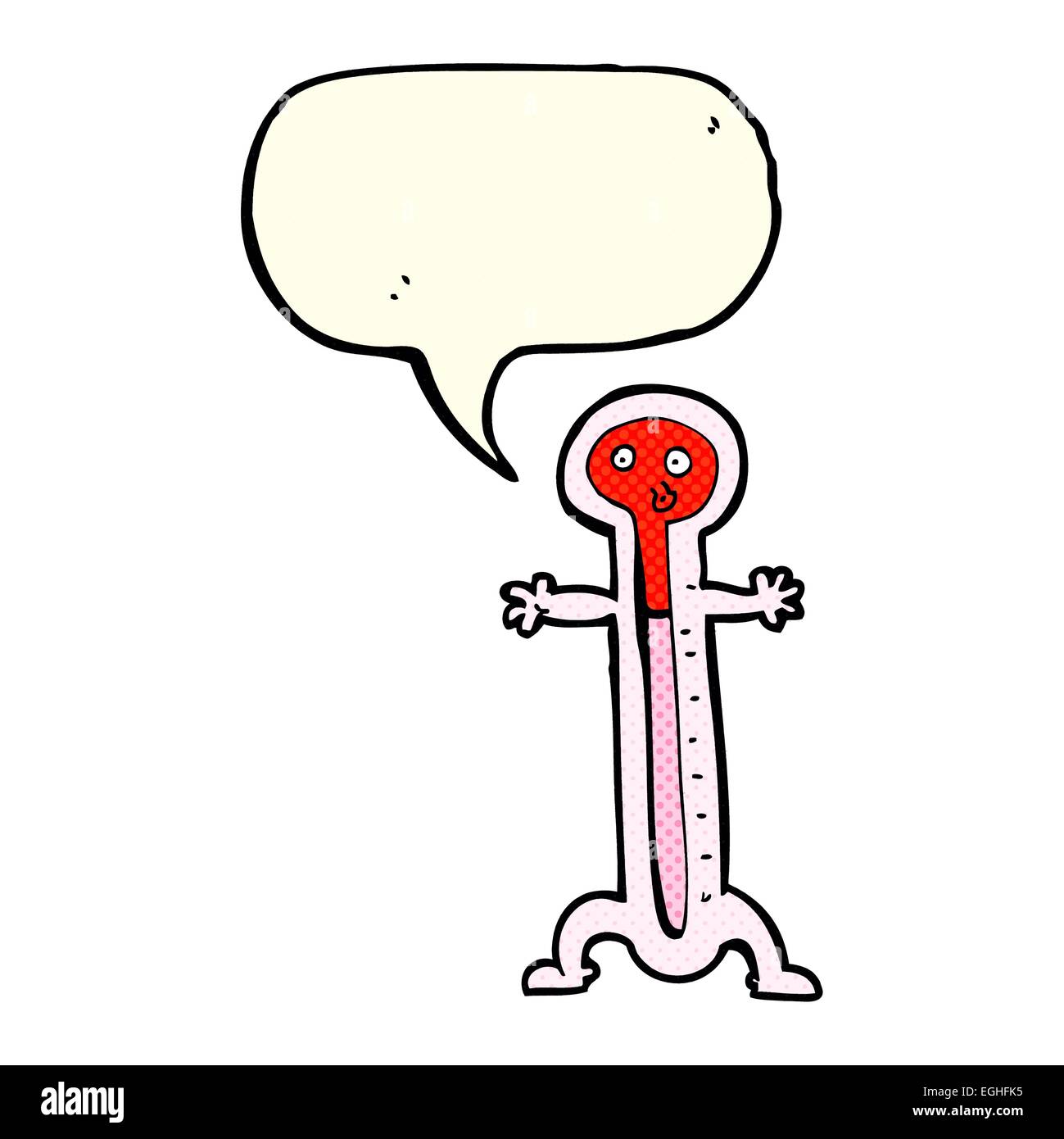 cartoon thermometer with speech bubble Stock Vector Image & Art - Alamy