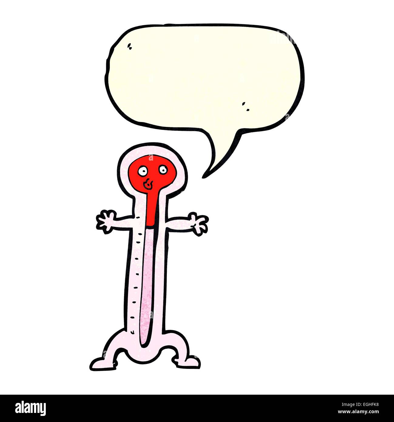 cartoon thermometer with speech bubble Stock Vector Image & Art - Alamy