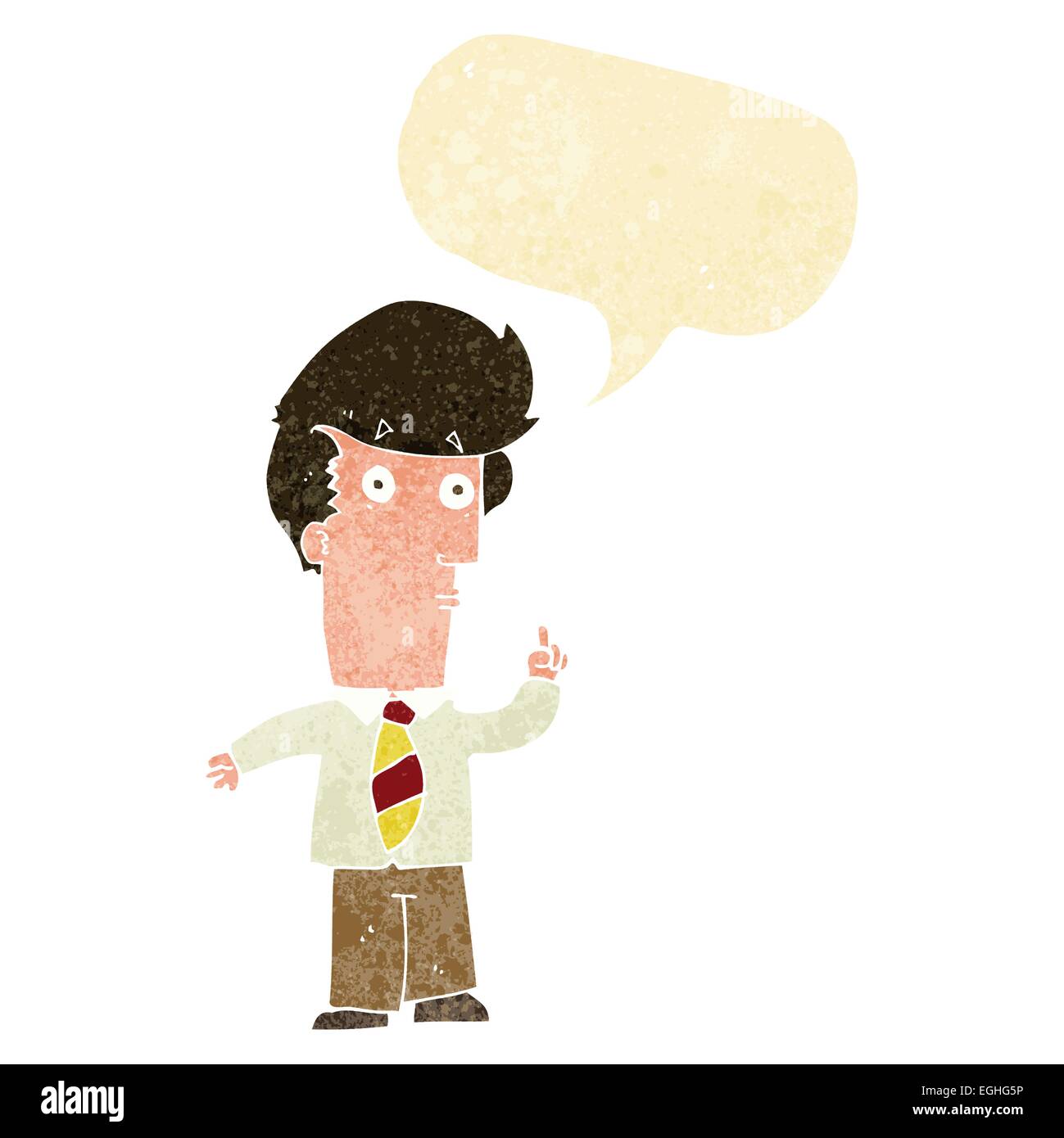 cartoon man with question with speech bubble Stock Vector Image & Art ...