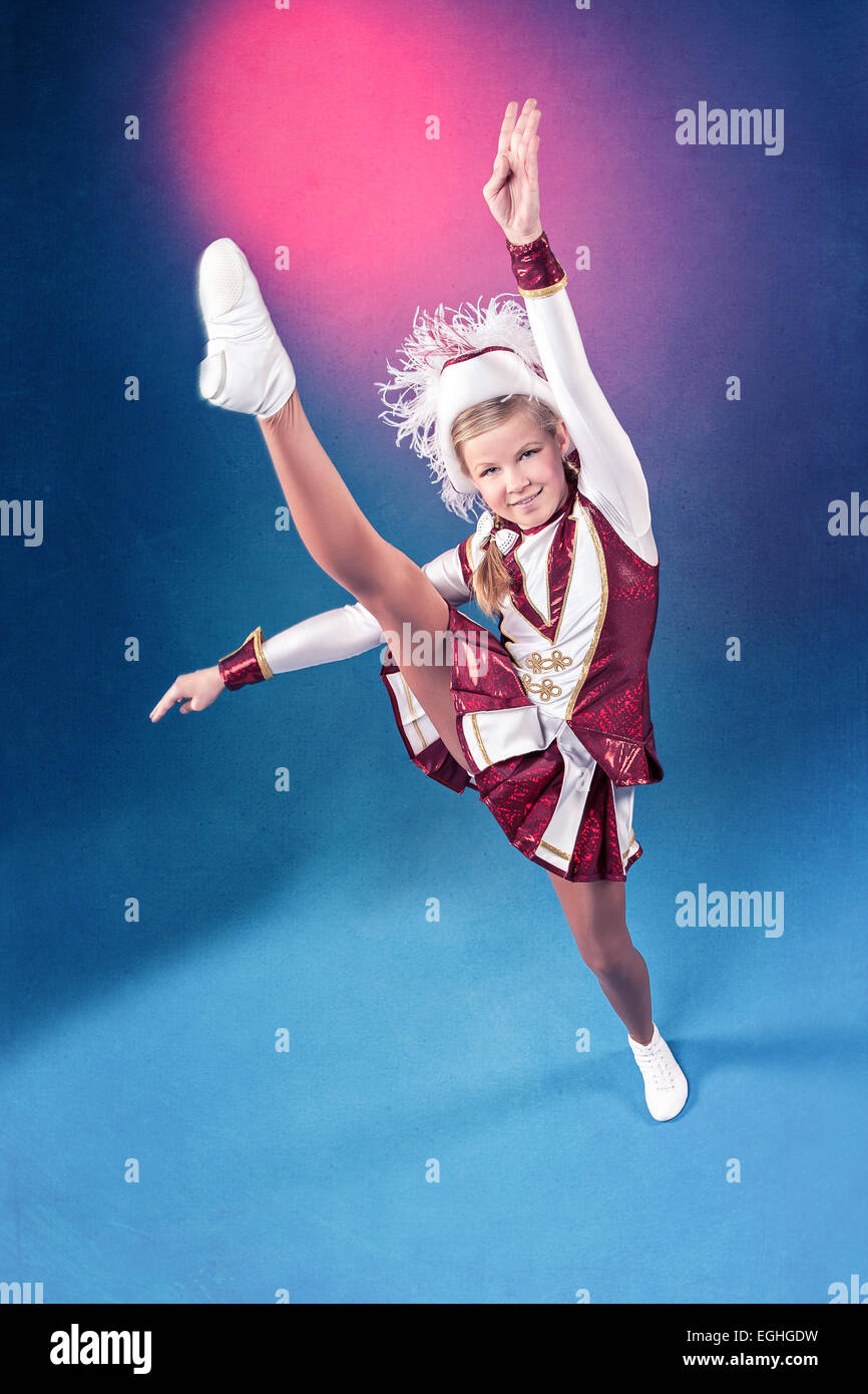 Garde dancing girl. Original name Gardetanz Tanzmariechen Stock Photo ...