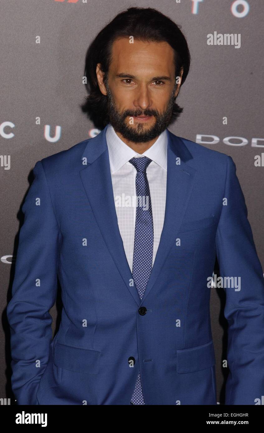 Hollywood, California, USA. 24th Feb, 2015. Rodrigo Santoro attends the Premiere Of ''Focus'' at ...