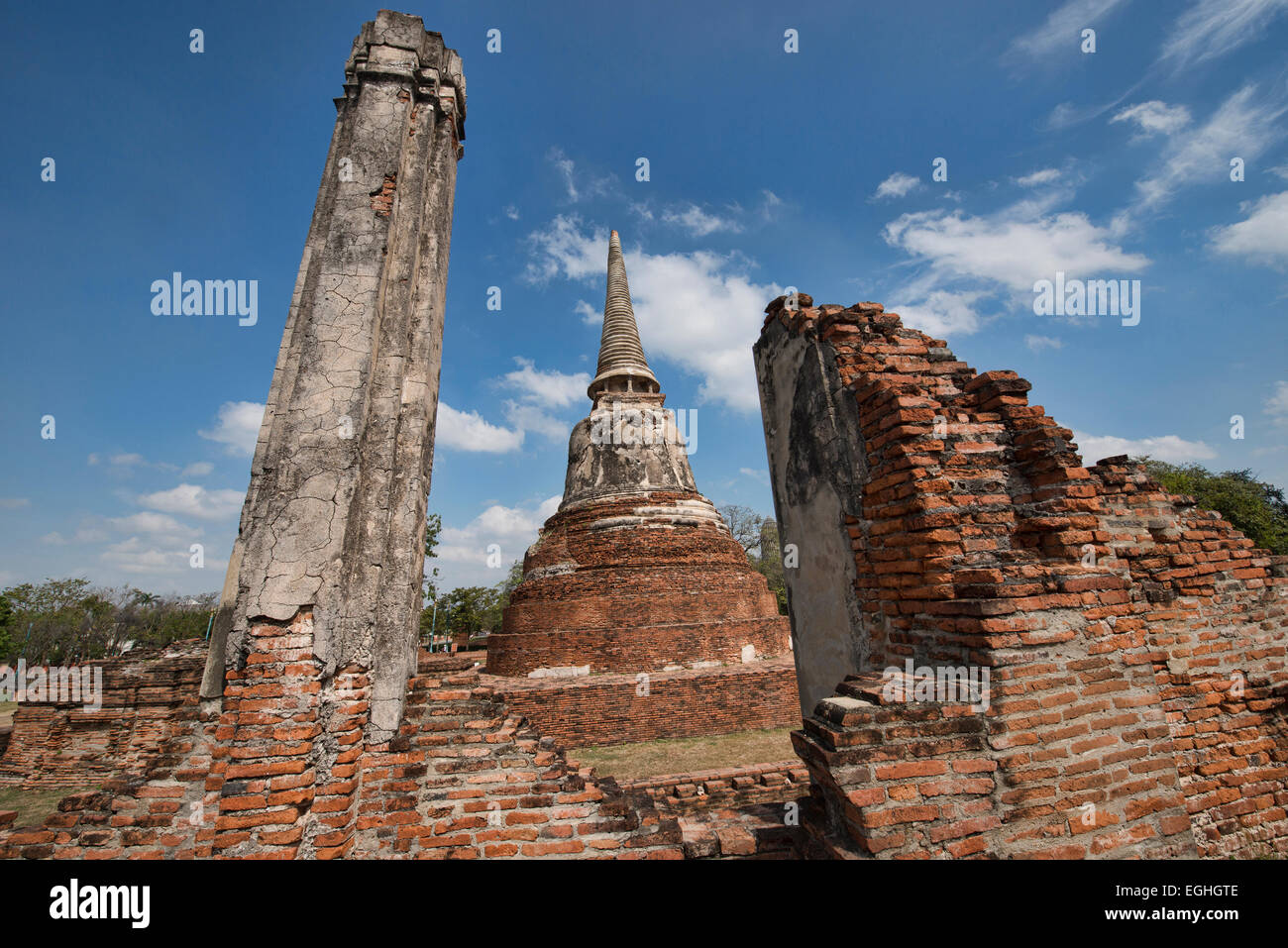 Wat Mahathat, Ayutthaya Historical Park, Thailand Stock Photo - Alamy