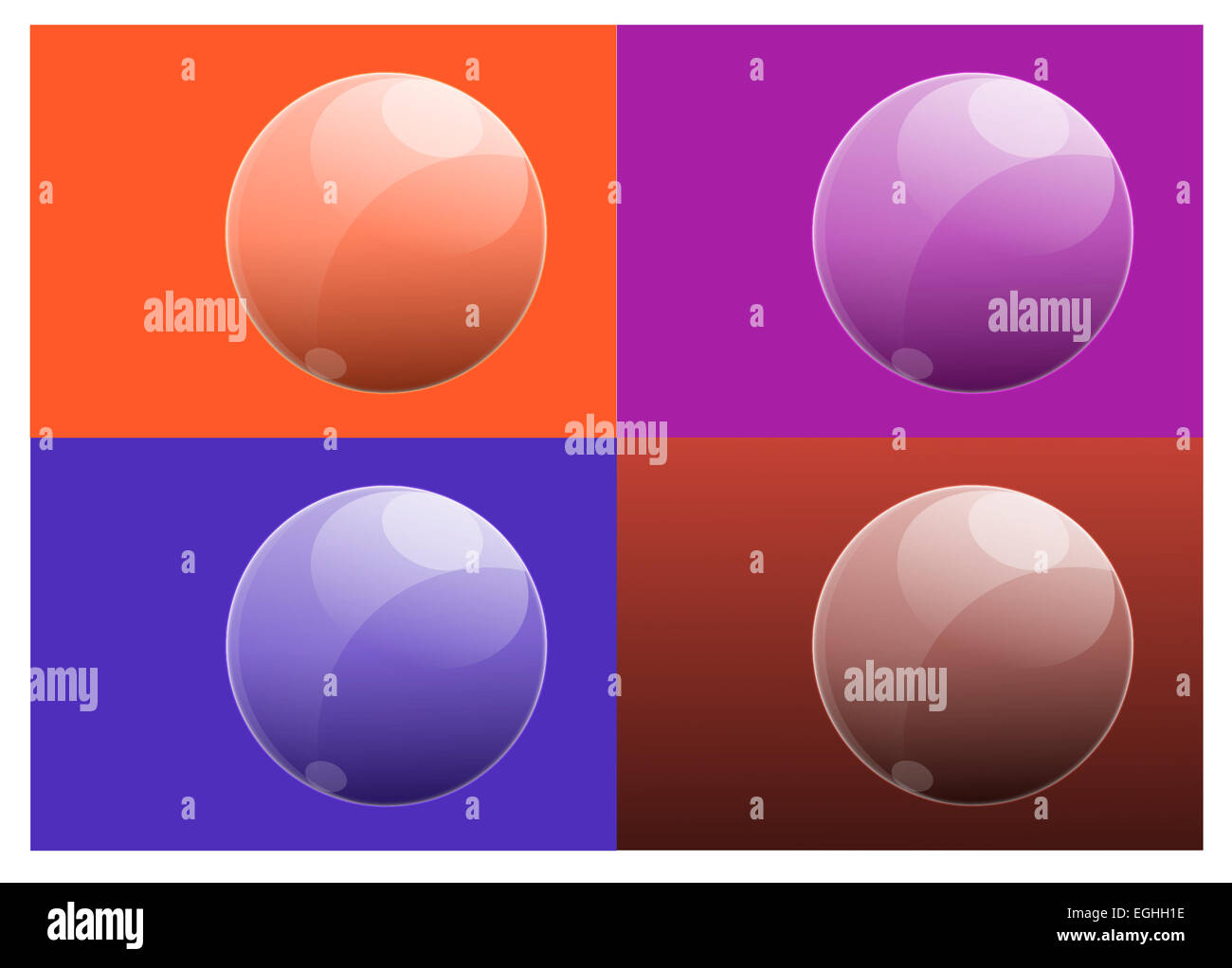 Collection of colorful shiny balls Stock Photo - Alamy