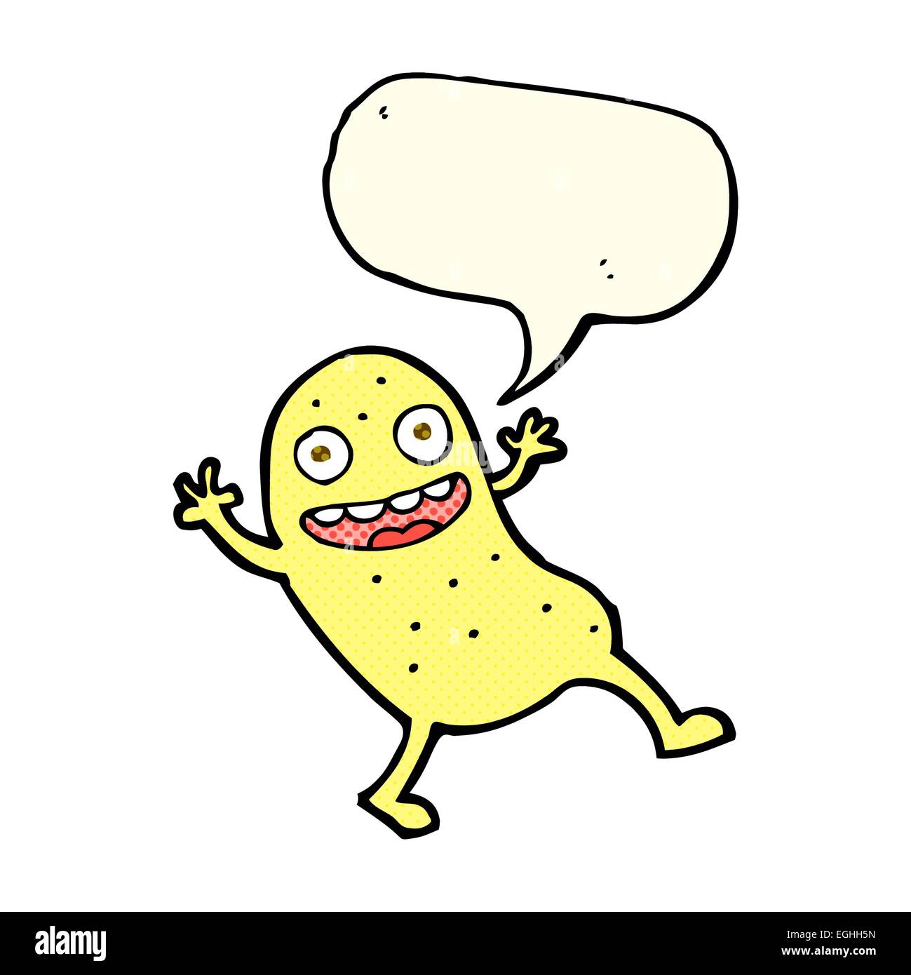 cartoon potato with speech bubble Stock Vector Image & Art - Alamy
