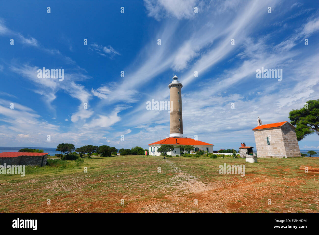 Veli rat lighthouse at Dugi otok, Croatia Stock Photo - Alamy