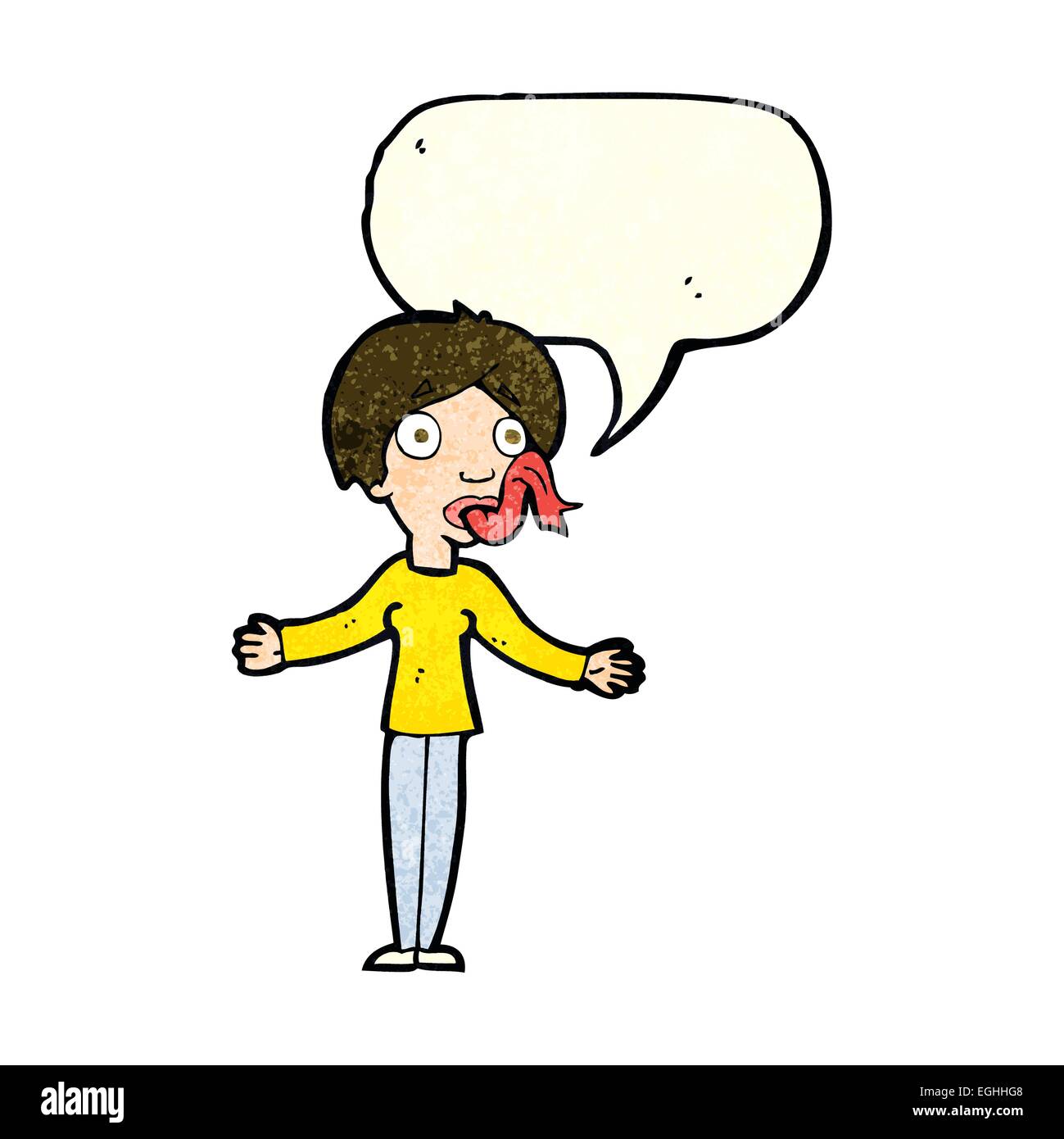 cartoon woman telling lies with speech bubble Stock Vector Image & Art ...